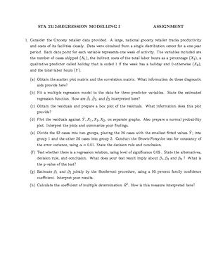 Design analysis - practice questions - STA 2303: Design and analysis of sample survey Assignment ...