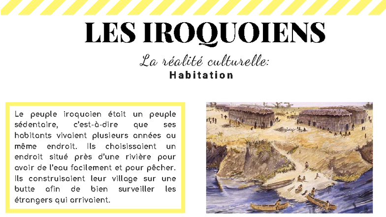 Iroquoiens (LES) : Habitation et Culture du Peuple Iroquoien - Studocu