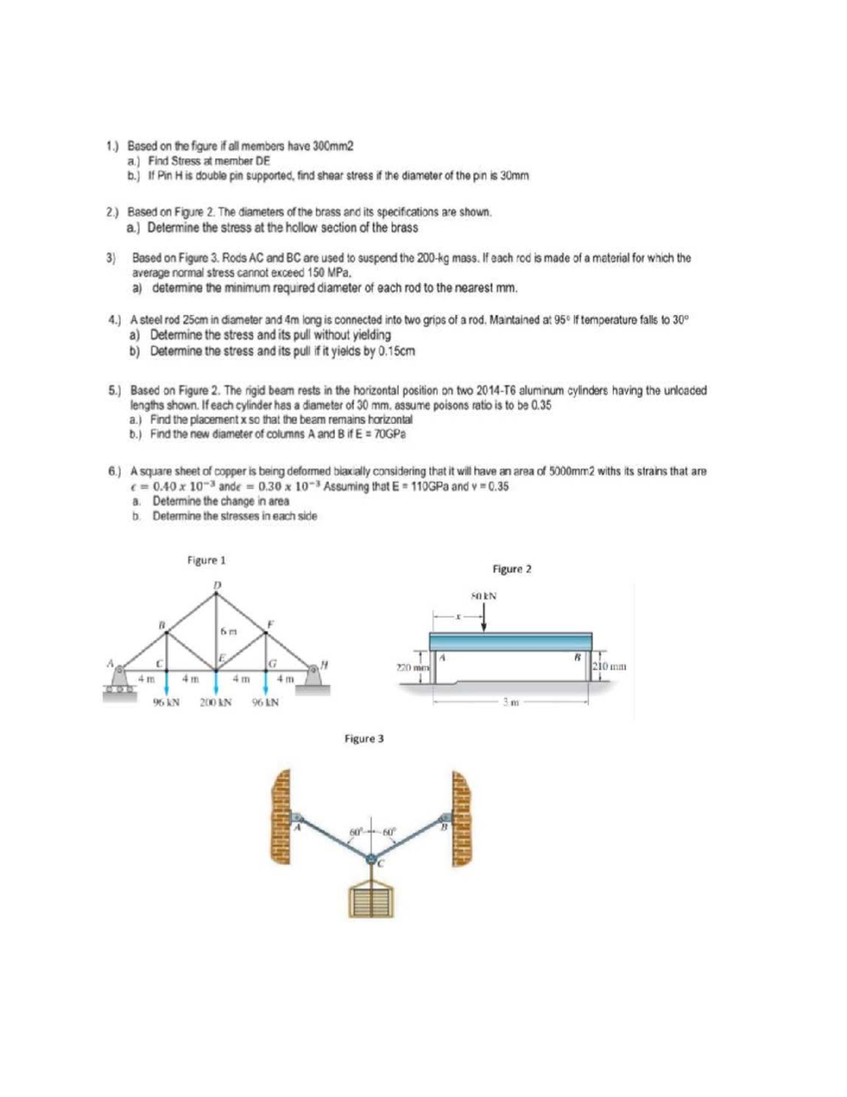 Stress Analysis and Calculations for Engineering Structures - ENGR 101 ...