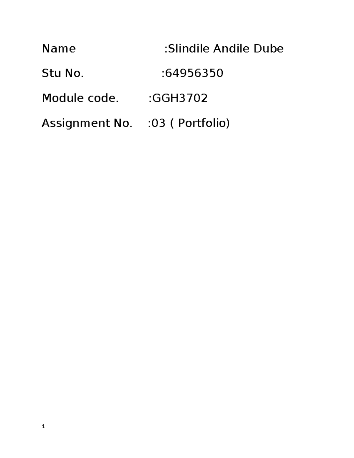 64956350 GGH3702 Assignment 3: Economic Development and Protests in SA ...