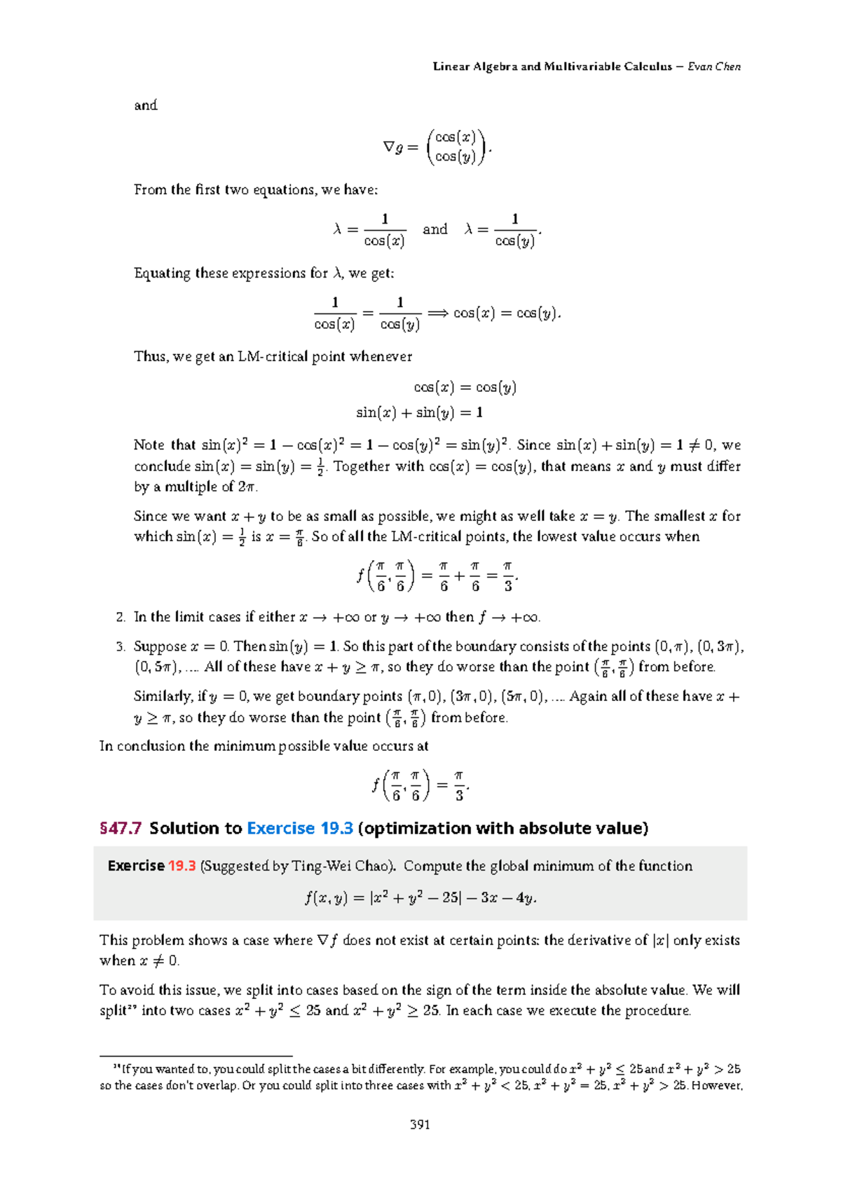 Calculus Notes Summary: Linear Algebra & Multivariable Calculus (LAMV ...