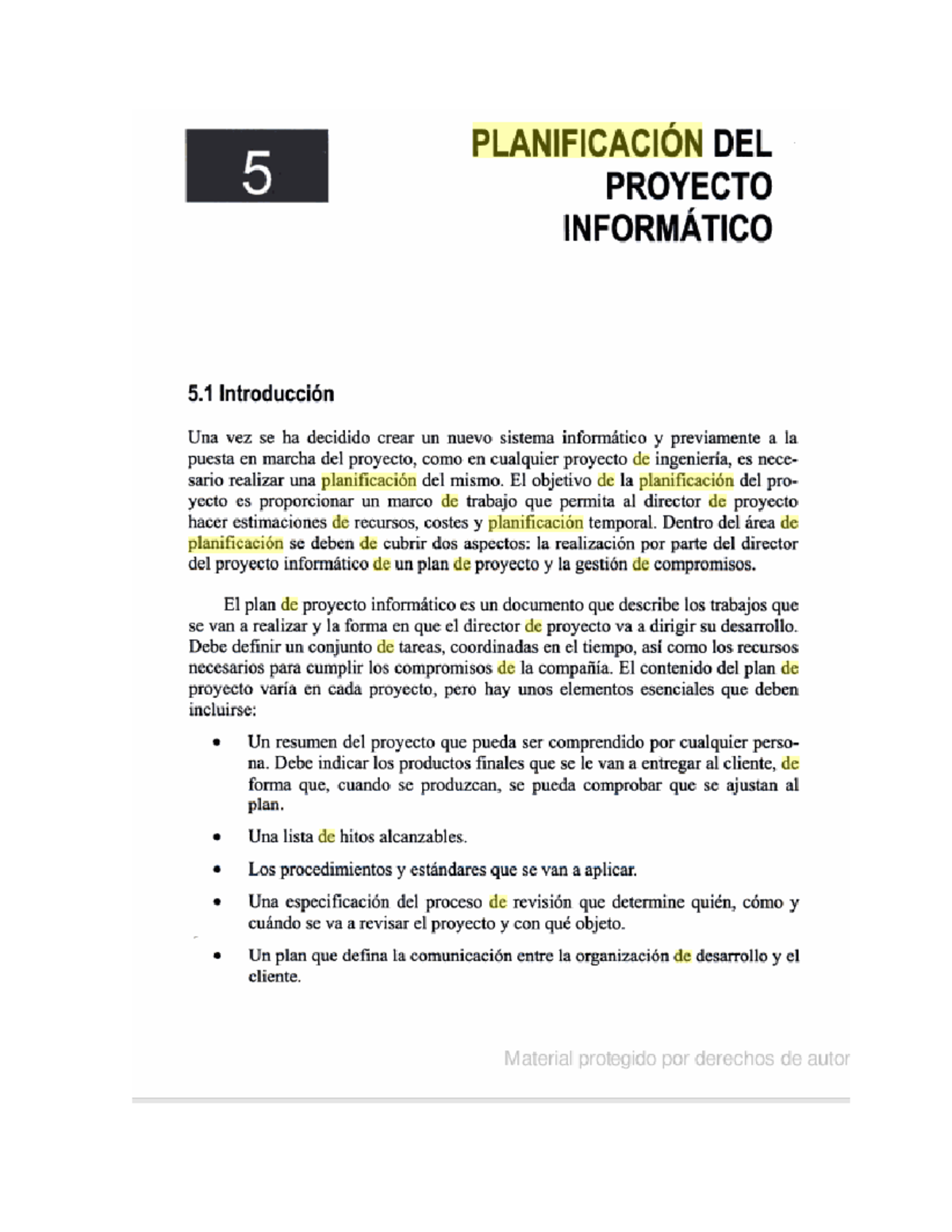 Planificación del Proyecto Informático: Estructura y Gestión - Studocu