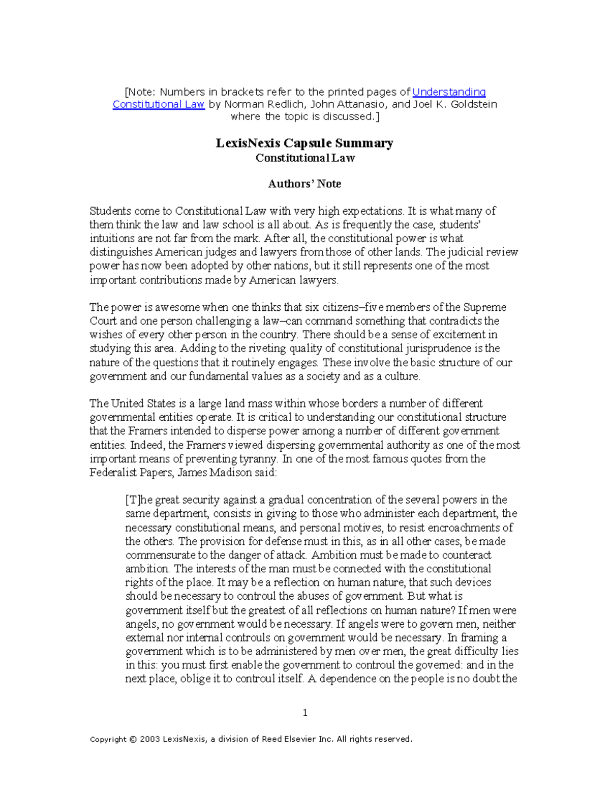 Lexis Nixis - BRIEF BACKGORUND OF CERTAIN CASES - 1 [Note: Numbers in ...