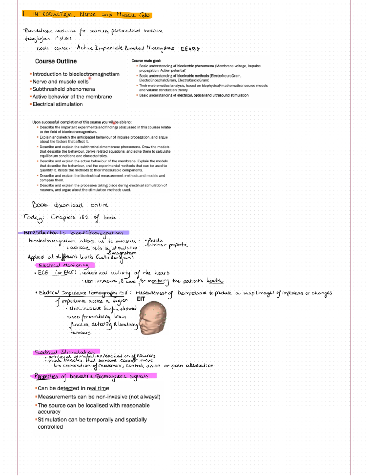 Handwritten Lecture Notes with Screenshots - All Lectures Summary ...