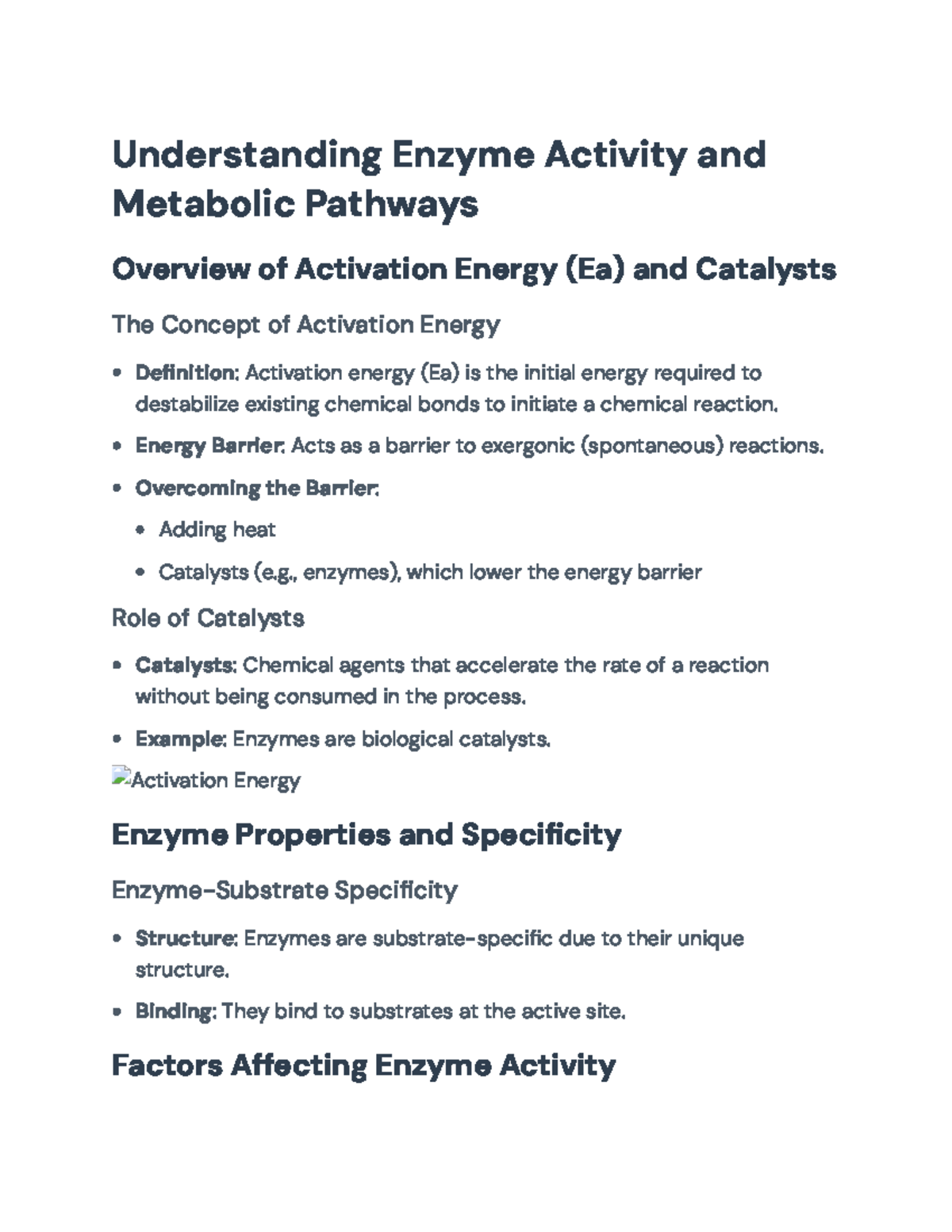 Understanding Enzyme Activity & Metabolic Pathways (BIO101 Lecture ...