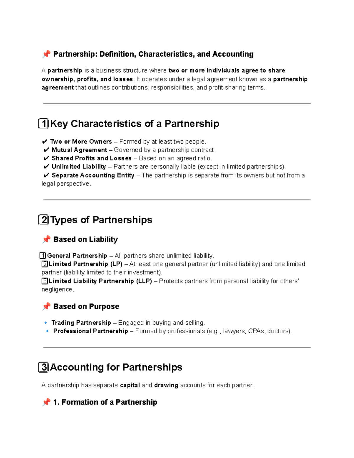Partnership - AFAR - 📌 Partnership: Definition, Characteristics, and ...