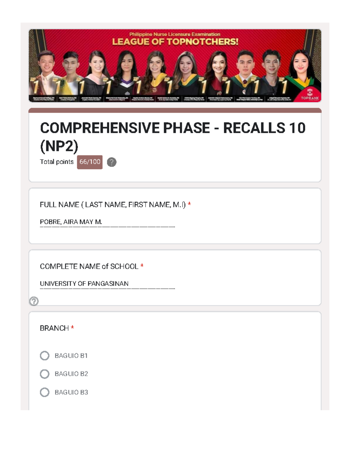 Comprehensive Phase Recalls 10 (NP2) - Nursing Exam Review - Studocu