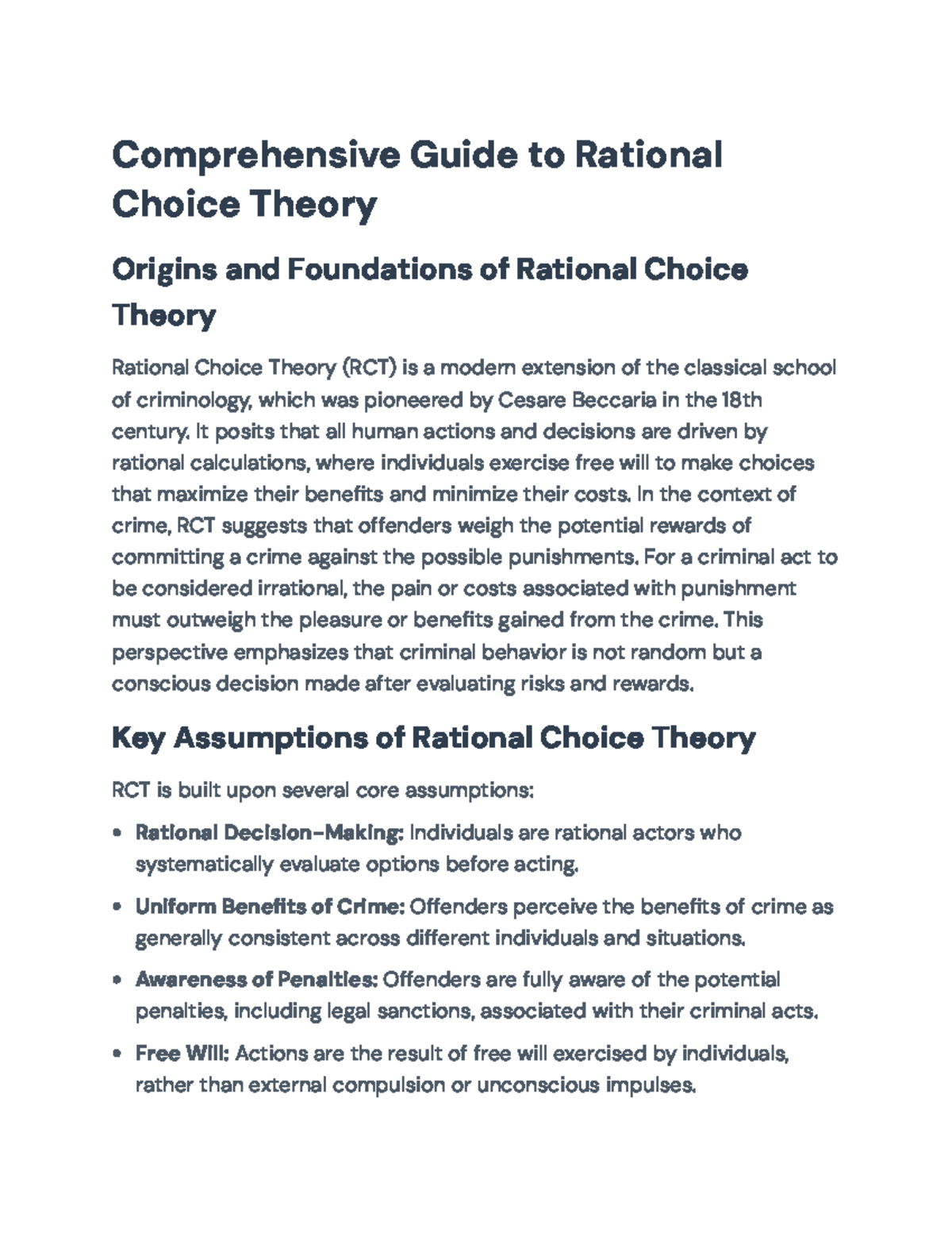 Comprehensive Overview of RCT in Criminology: Key Concepts ...
