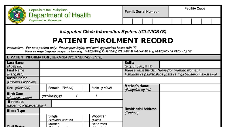Integrated Clinic Information System (iCLINICSYS) - Patient Records ...