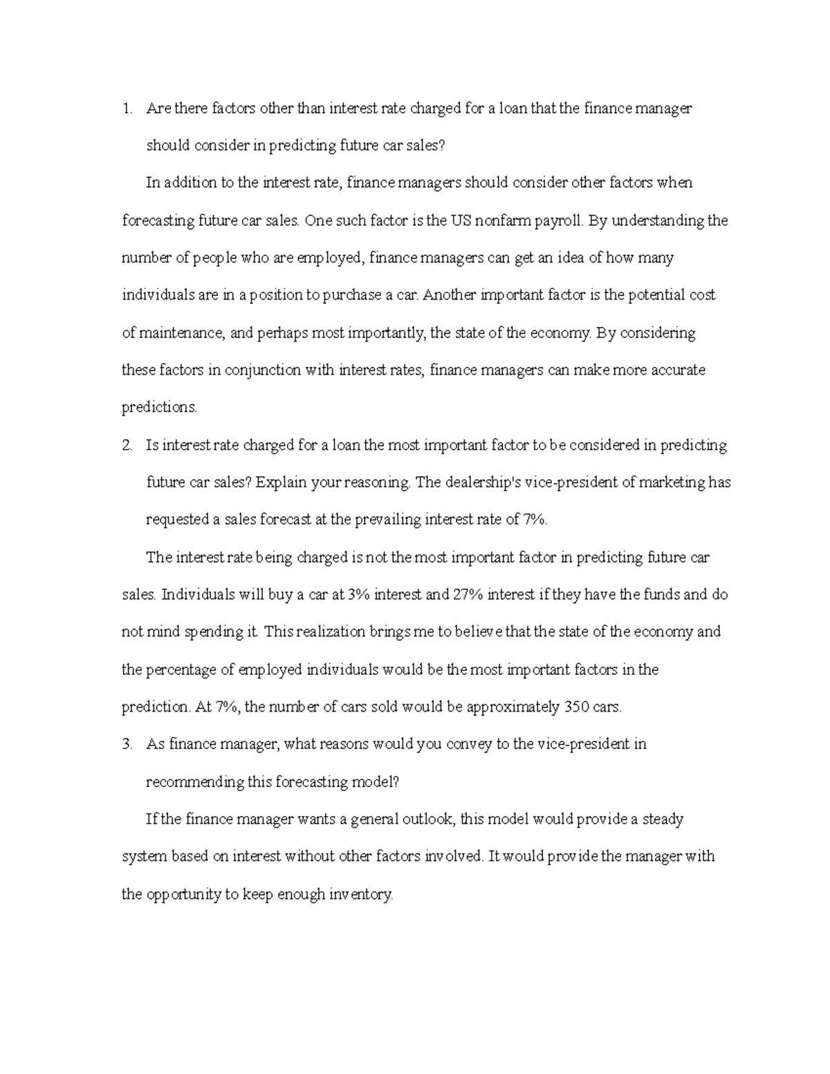 4-2 Cars Sold: Factors Influencing Future Sales & Forecasting Models ...
