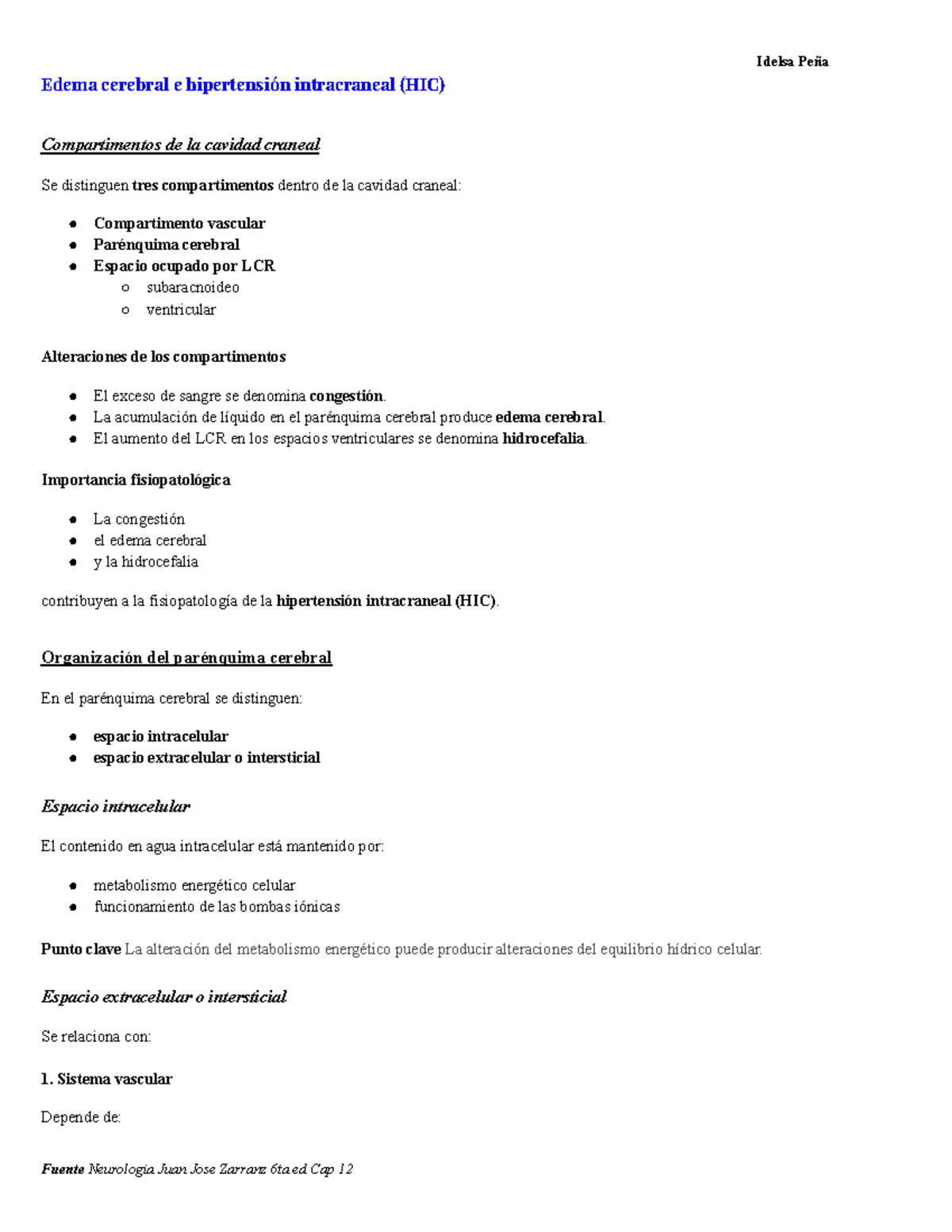 Edema Cerebral y HIC: Resumen del Libro Tintinali - Neurología 6ta Ed ...