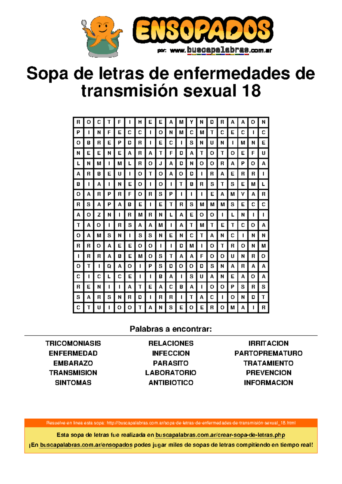 Sopa-de-letras-de-enfermedades-de-transmisión-sexual 18 - Sopa de ...