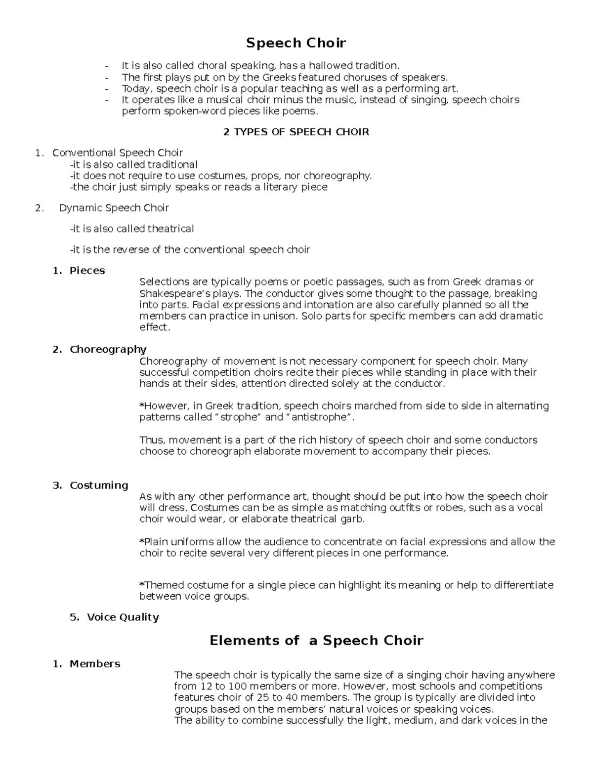 Effective Speech Choir Techniques: Strategies for Dynamic Performance ...