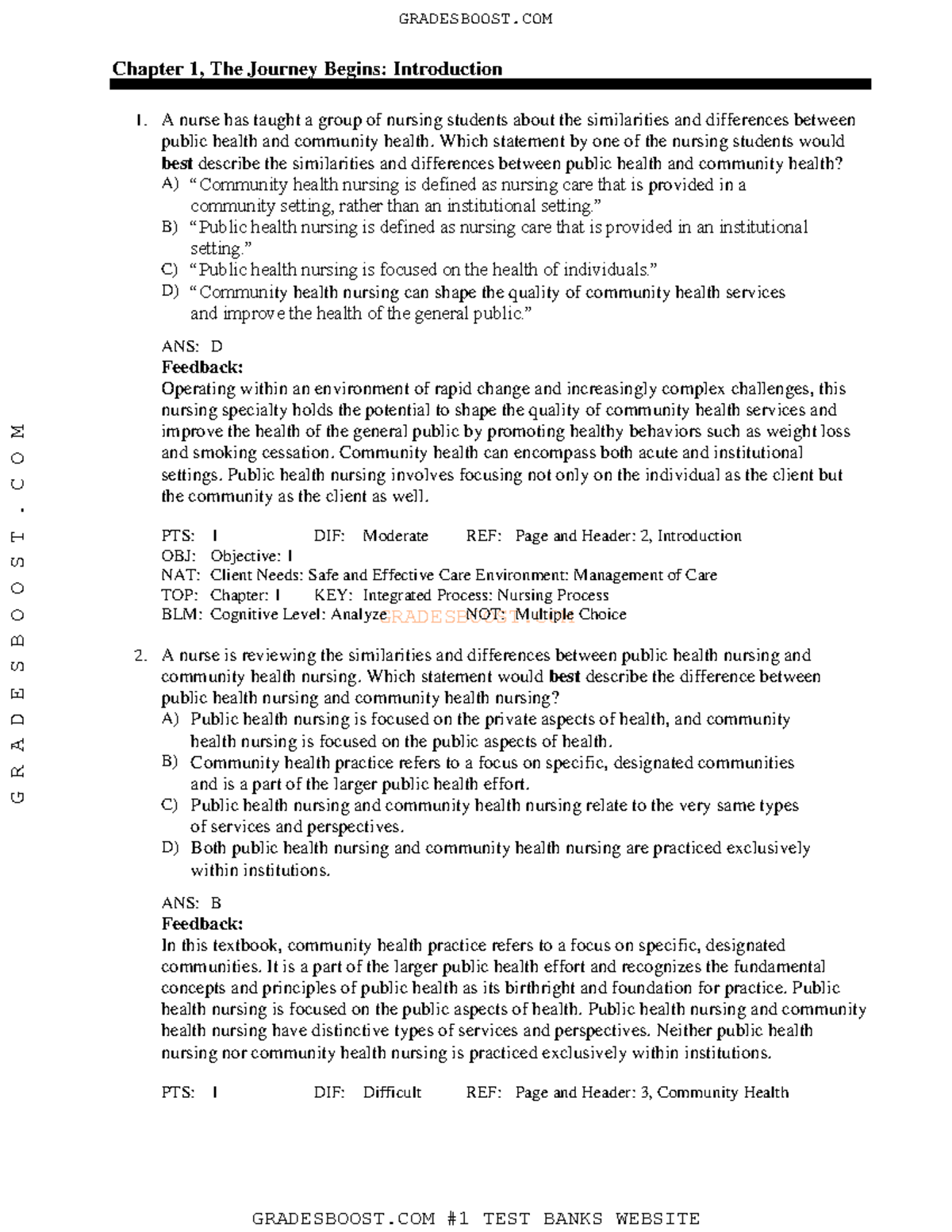 Chapter 1 - Nursing Practice Questions and Key Concepts - Studocu