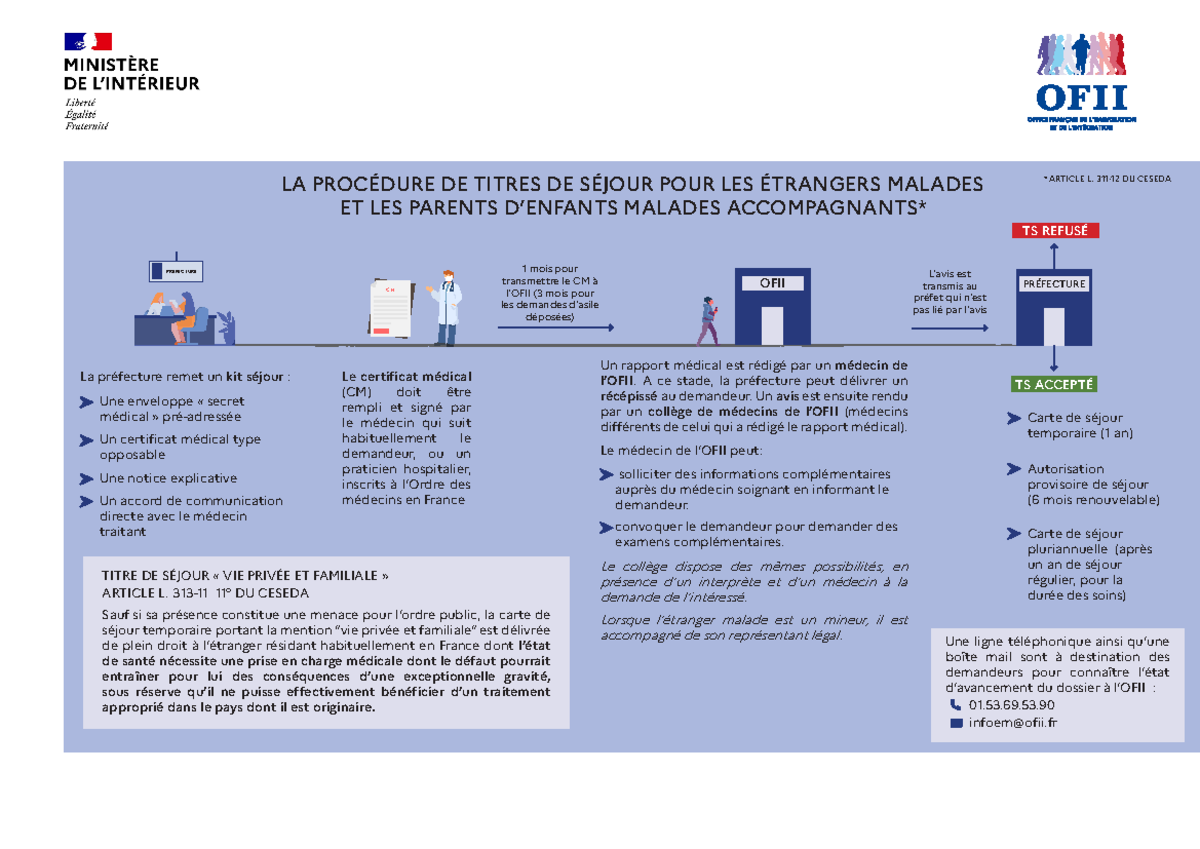 Procédure de titres de séjour pour les étrangers malades - LA PROCÉDURE ...
