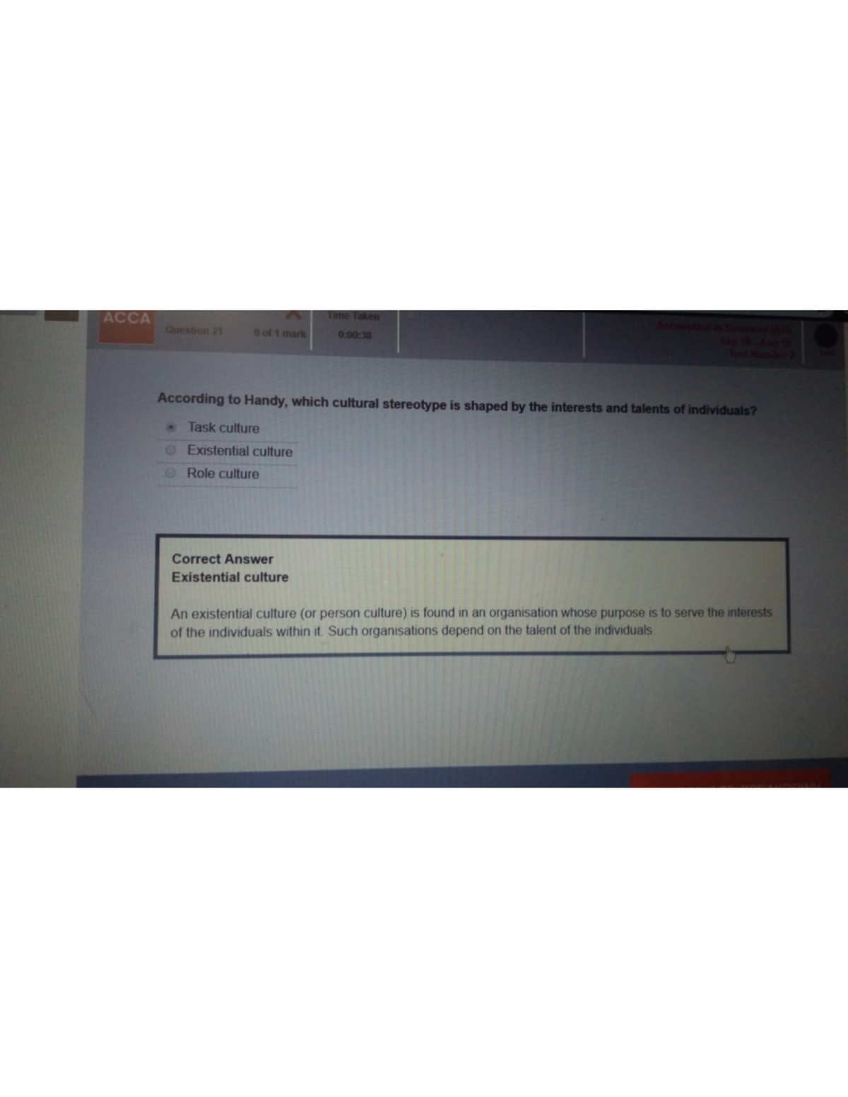 FA2 specimen - practice kits - ACCA Time Taken Accounts 19 Question 21 ...