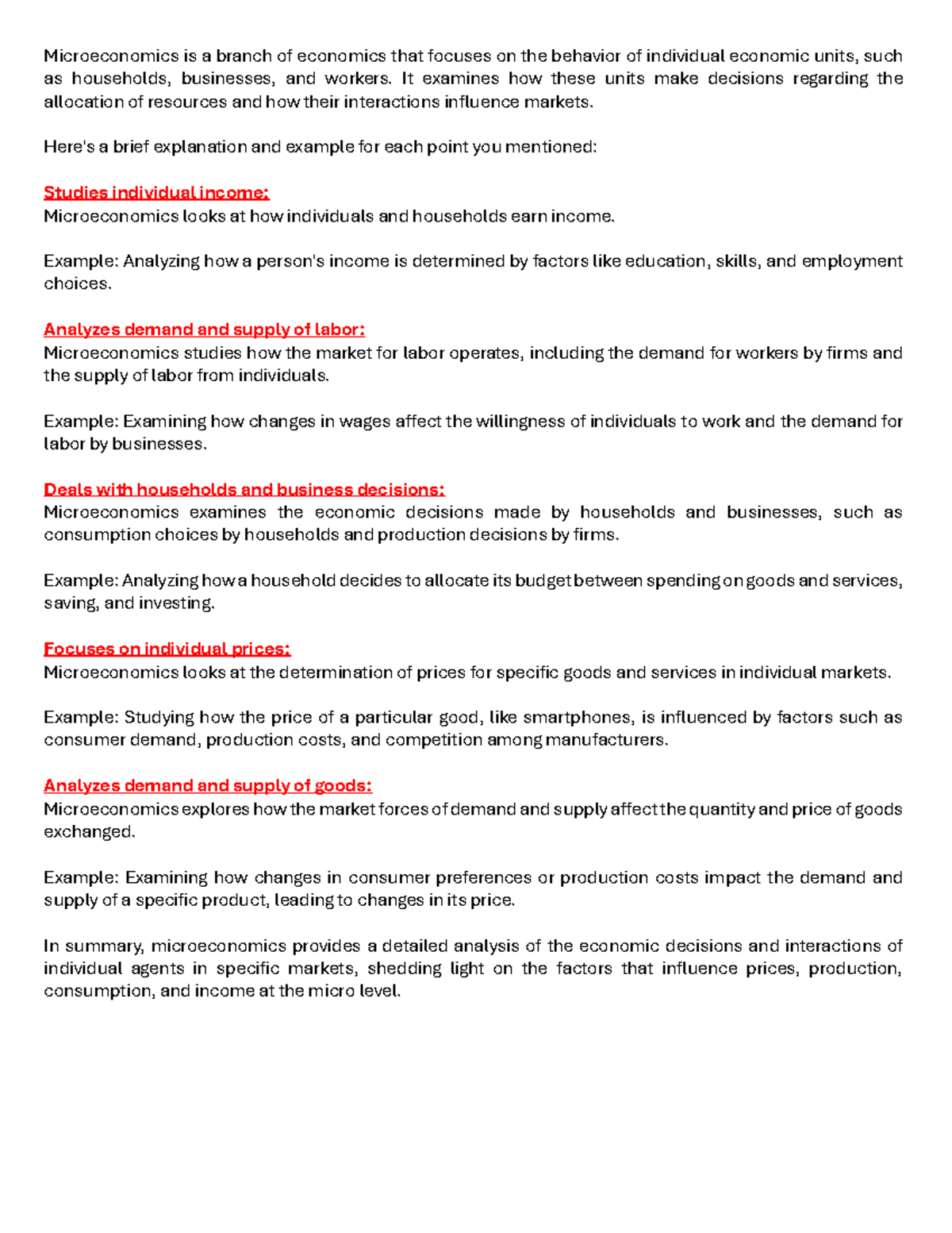 Microeconomics vs. Macroeconomics: A Detailed Comparative Study - Studocu