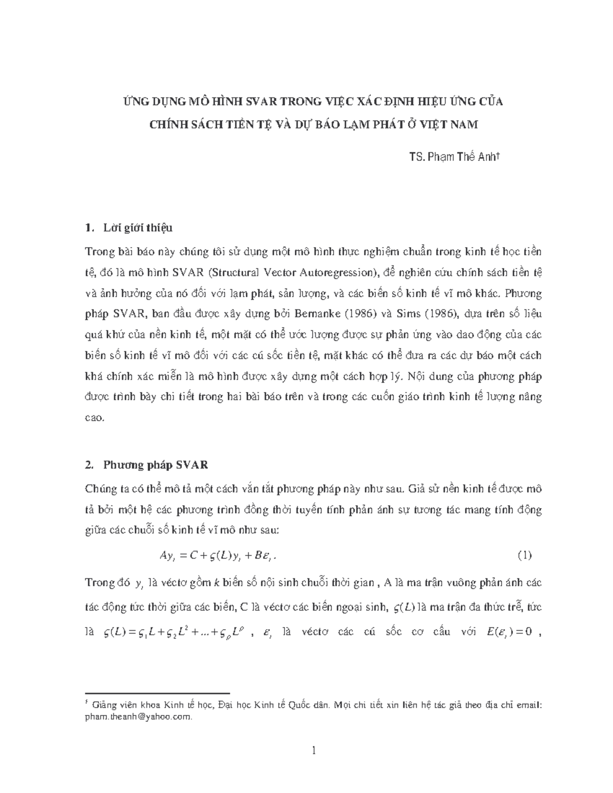 Kinh-te-vi-mo pham-the-anh svar submit - [cuuduongthancong - NG D NG MÔ HÌNH SVAR TRONG VI C ...