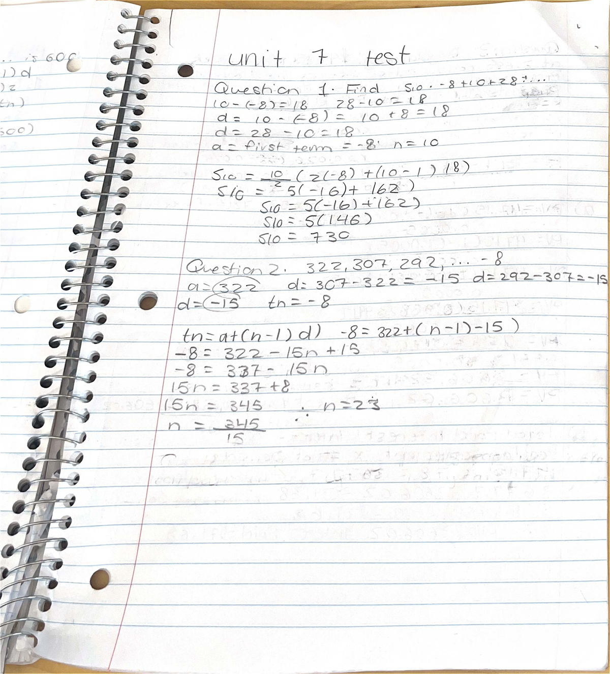 UNIT 7 TEST - Math Concepts and Problem Solving - Studocu