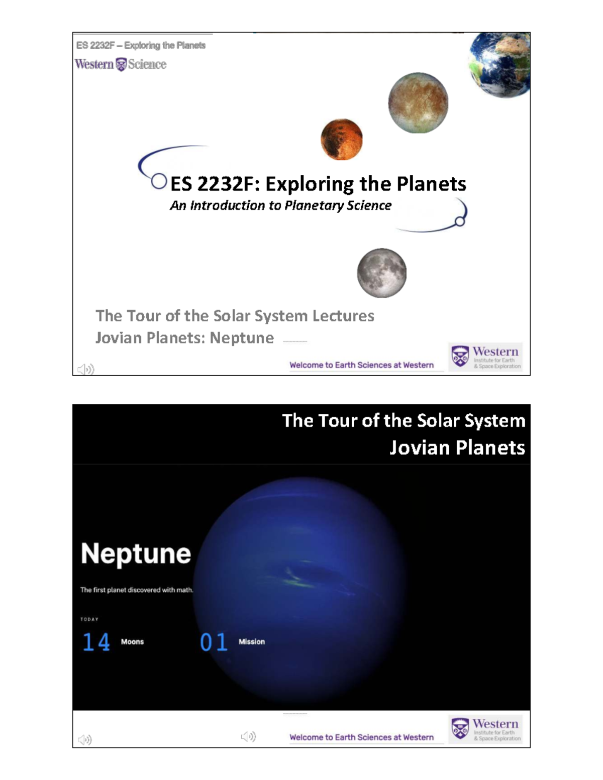 ES 2232F: Lecture Notes on Neptune - Exploring the Jovian Planet - Studocu