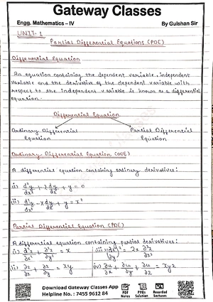 Unit 1 handwritten notes - Gateway Classes B. Tech Second Year Python ...