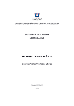 Portfólio Redes e sistemas distribuídos - UNOPAR CURSO SUPERIOR EM ENGENHARIA DE SOFTWARE ...