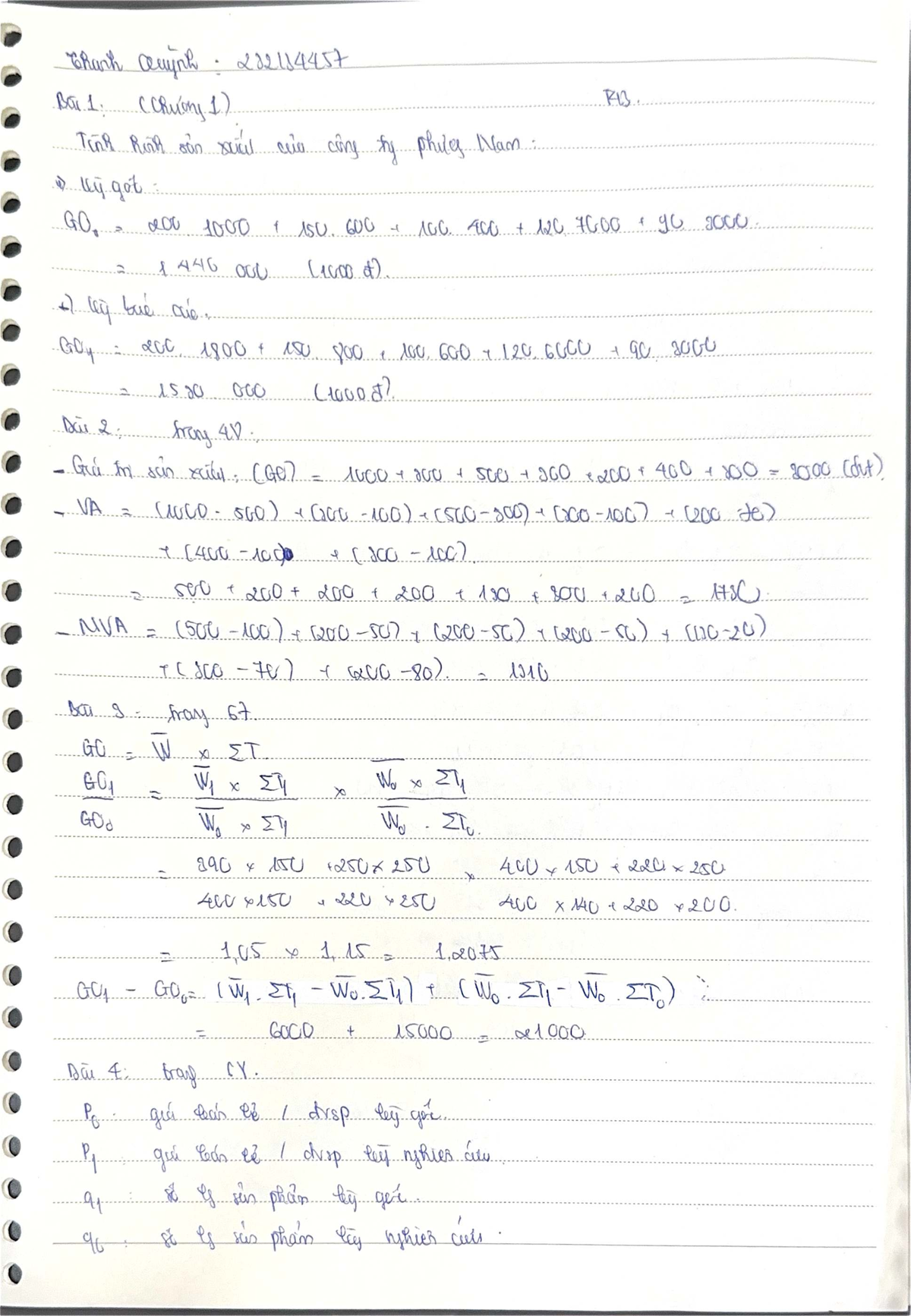 Final Exam Notes for Course 282114457: Key Concepts and Calculations ...
