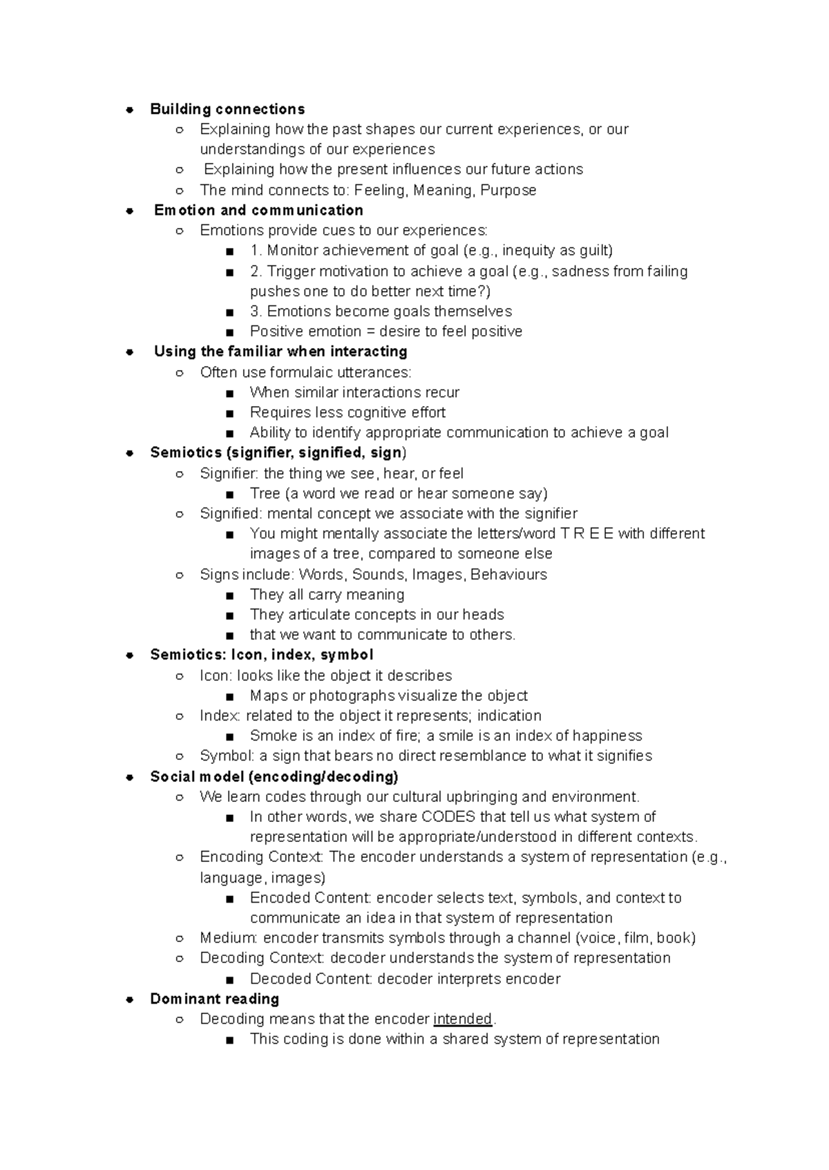 Interpersonal Communications Midterm: Understanding Emotions and ...