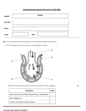 S7 End-of-unit Test 1 - End of unit test for unit 1 - CAMBRIDGE LOWER ...