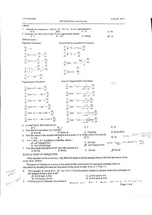 Trigonometry - CC1 REVIEWER - CHE REVIEW June 19, 2017 TRIGONOMETRY ...
