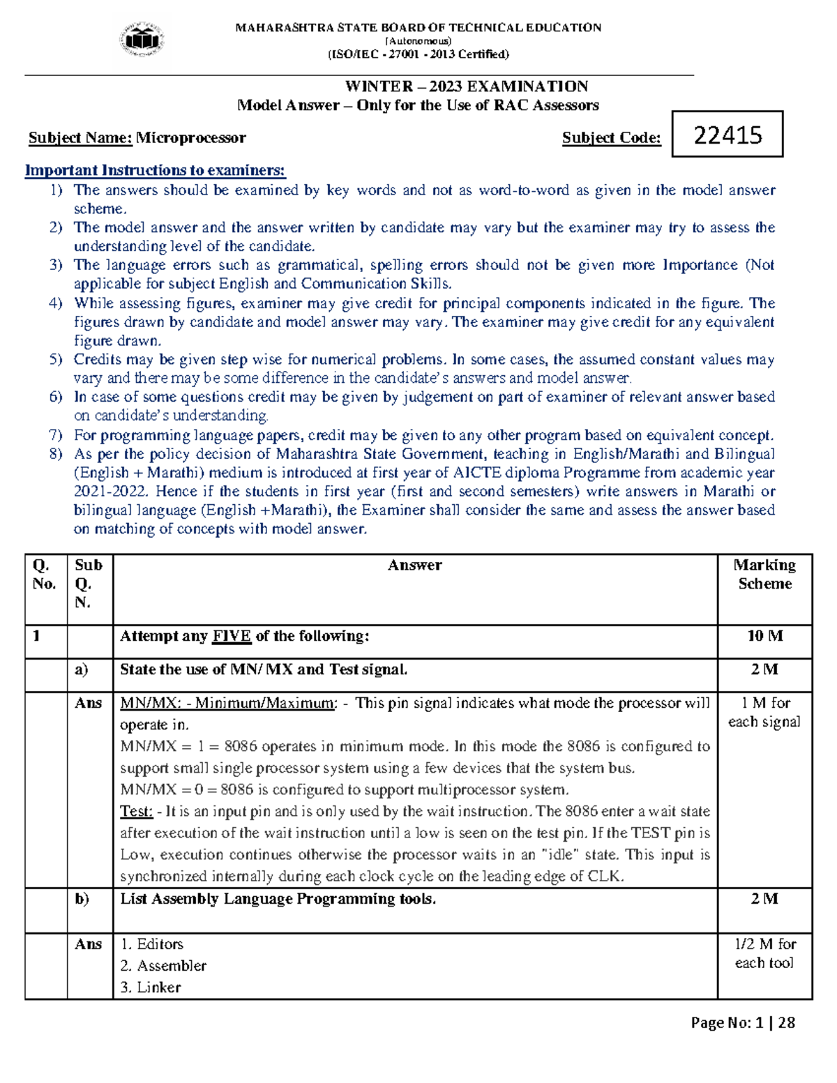 MIC W23,S23,W22,S22,W19,S19 - (Autonomous) (ISO/IEC - 27001 - 2013 ...