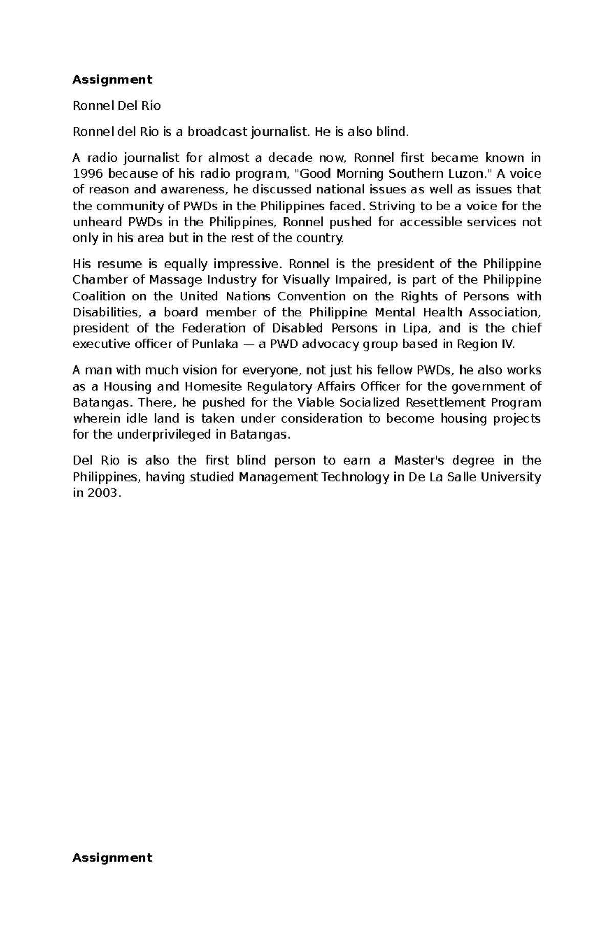 Research at philosophy about Notable Contributions - Assignment Ronnel ...