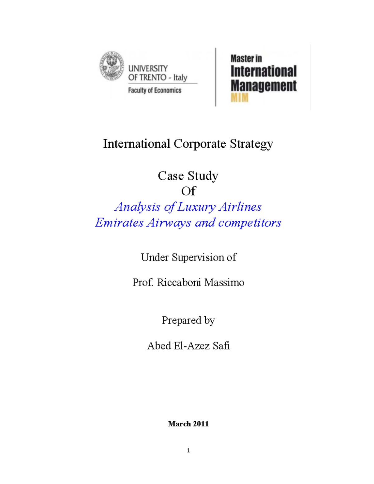 Emirates Airline Case Study: Competitive Analysis vs. Lufthansa Group ...
