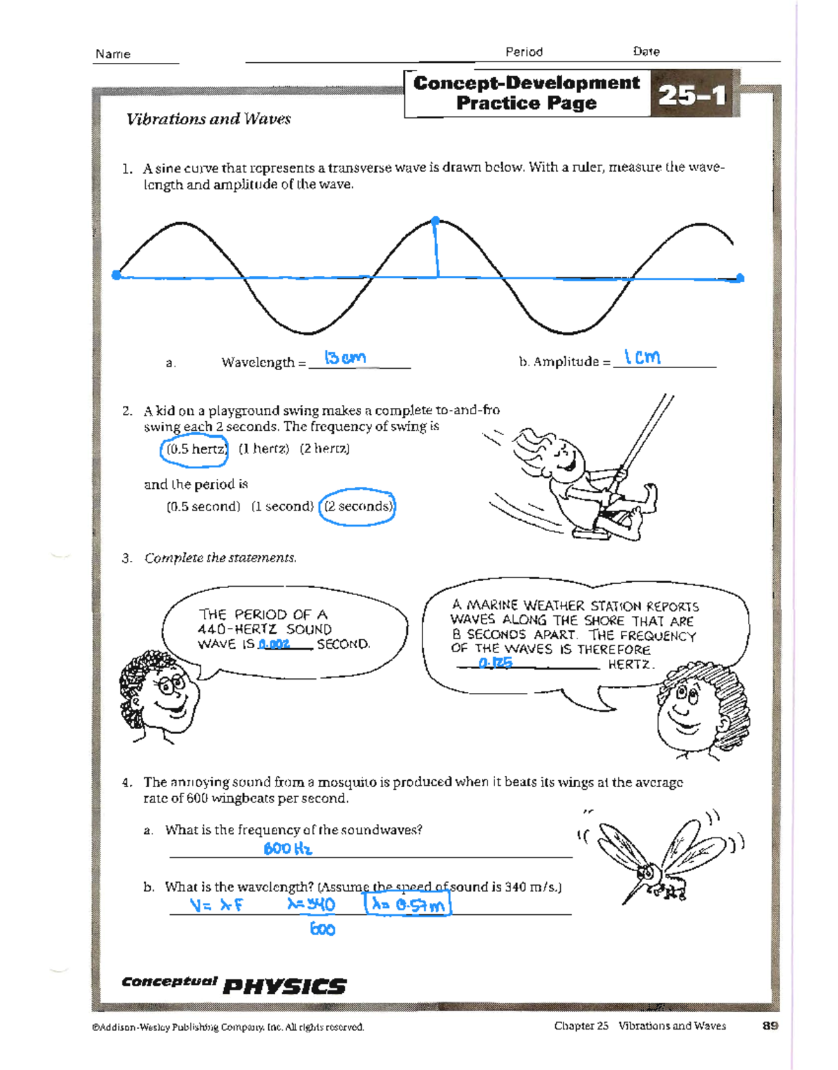 Chapter 25 & 26 - Vibrations, Waves, and Sound Concepts (PHYS-101 ...