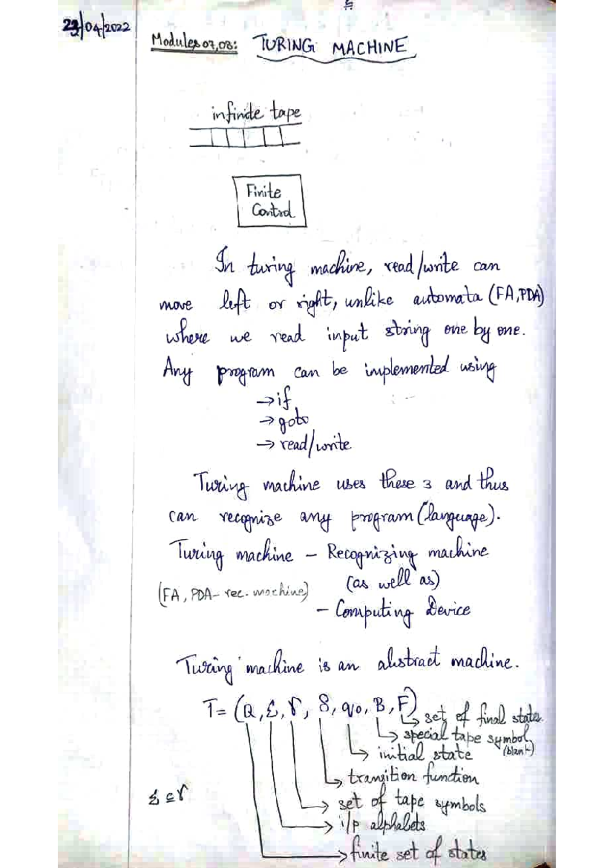 Revised Title: TOC Modules 07 & 08 - Understanding Turing Machines ...