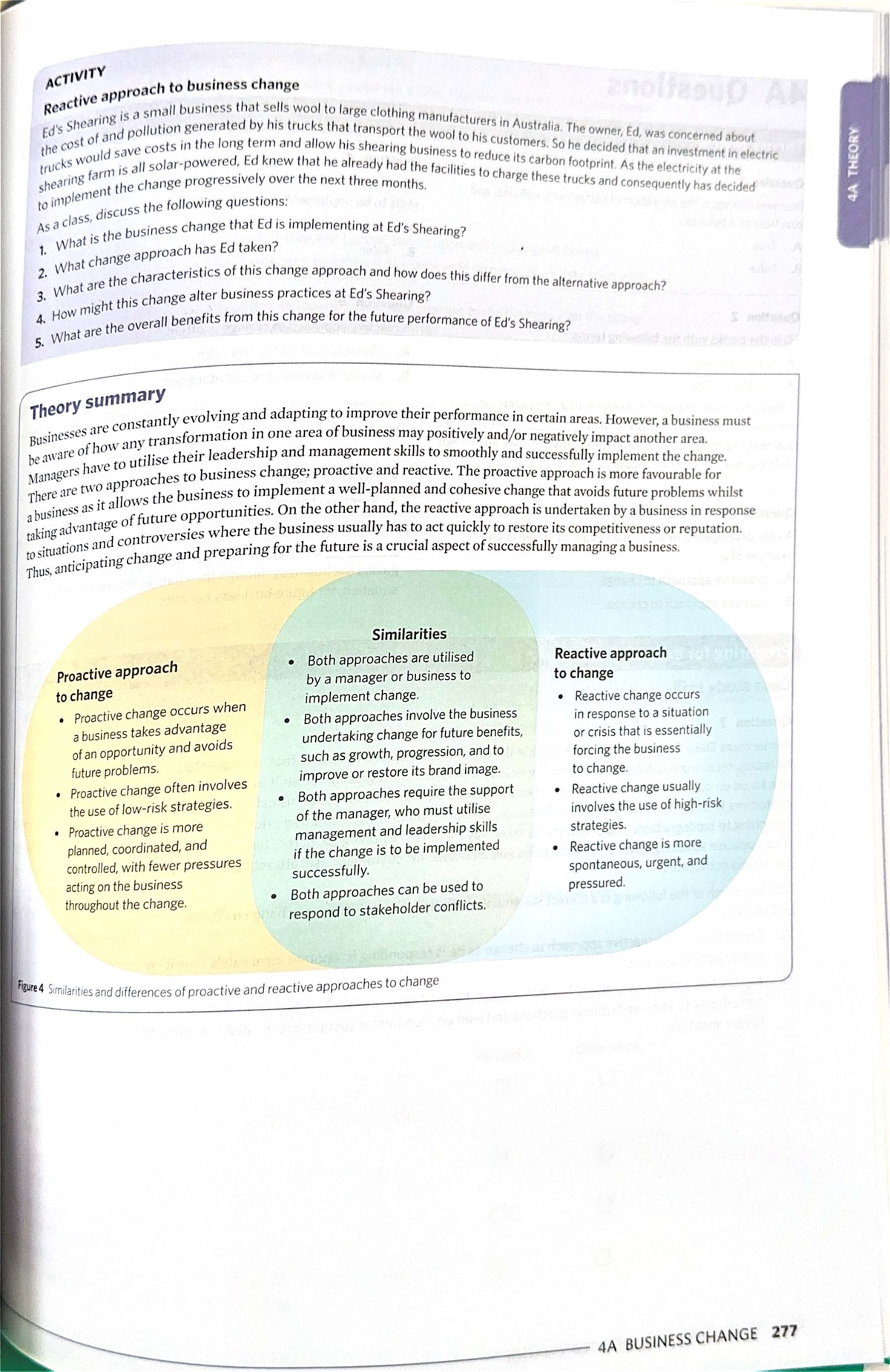 Activity - Business Change: Proactive vs Reactive Approaches in ...