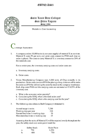 2nd Quarter Exam Gen Math final - Address: 14th St. New Kalalake ...