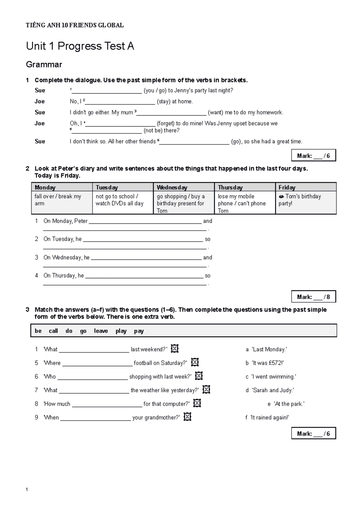 U1 progress test b - Learning Outcomes After studying this chapter, you ...