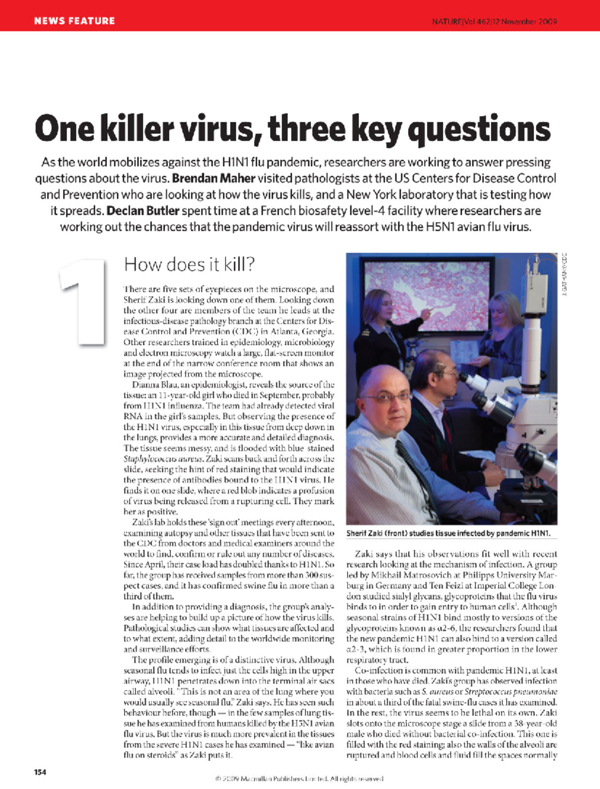 One Killer Virus: Key Questions on H1N1 Pandemic Research - Studocu