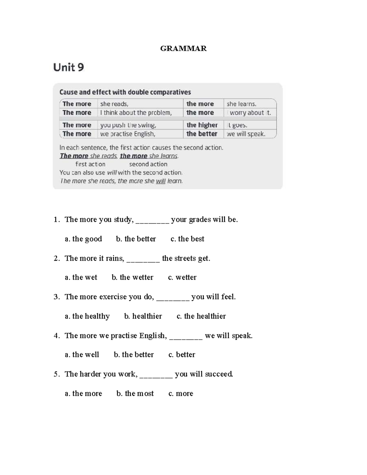 Pmr 4 1210 - Grammar Practice Exercises - Studocu