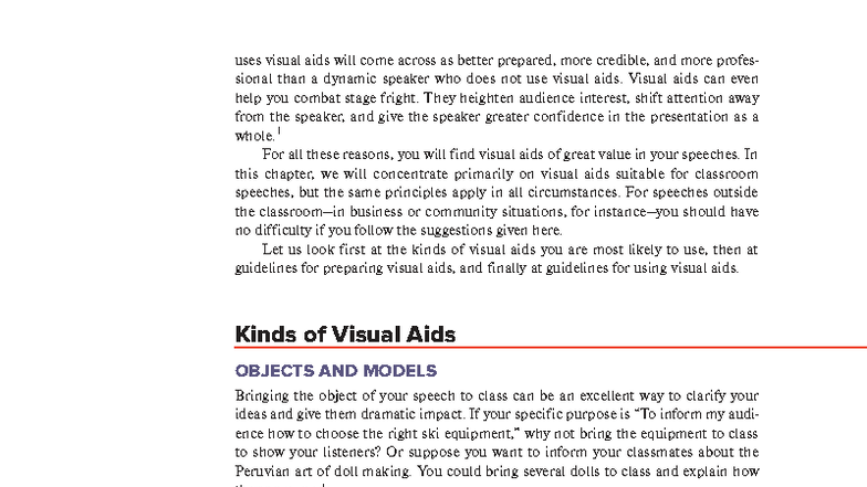 Chapter 14: Effective Use of Visual Aids in Public Speaking - Studocu
