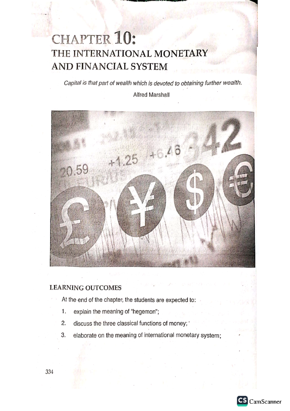 Chapter 10: The Global Monetary and Financial System Overview (CS ...