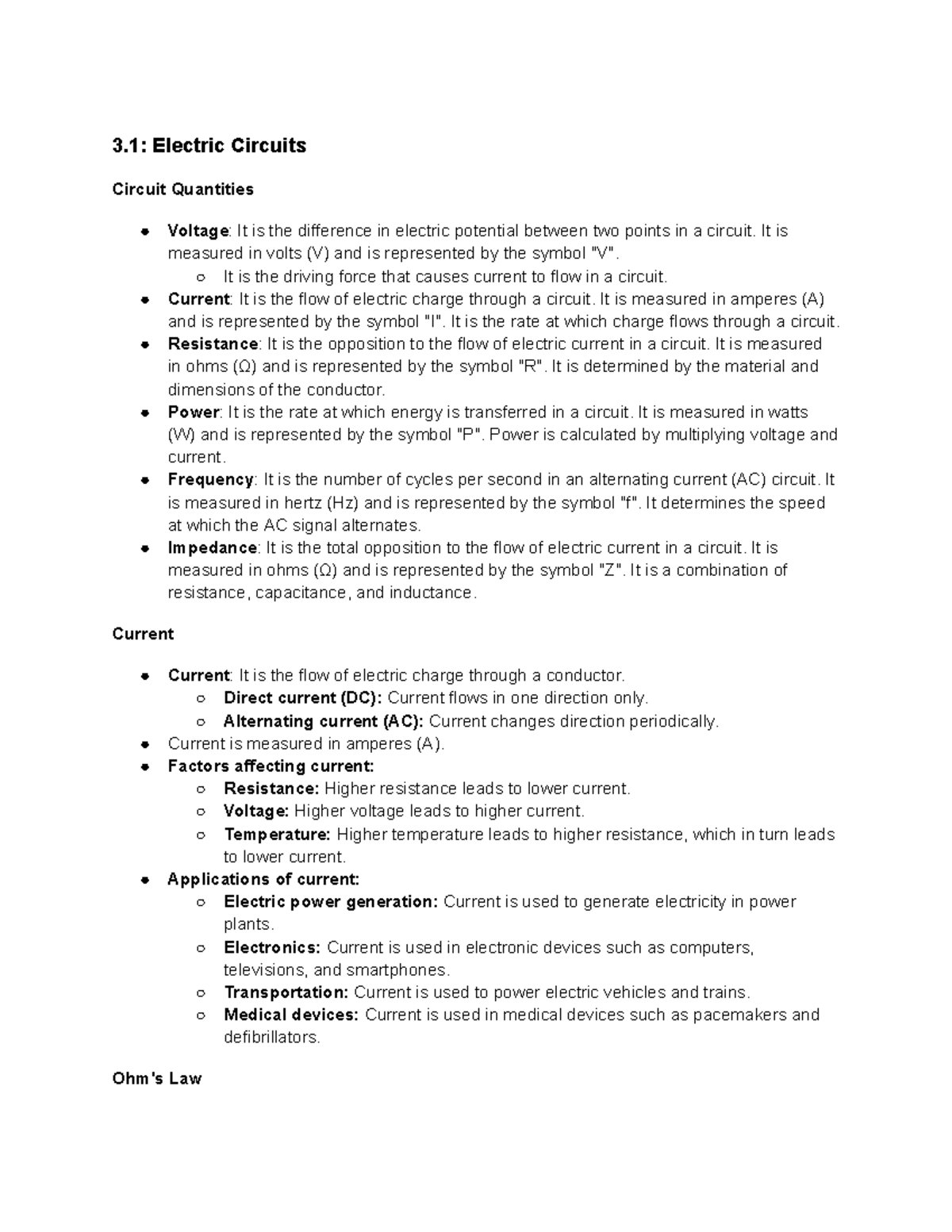 AP Physics C Electricity and Magnetism - Unit 3 - 3: Electric Circuits ...