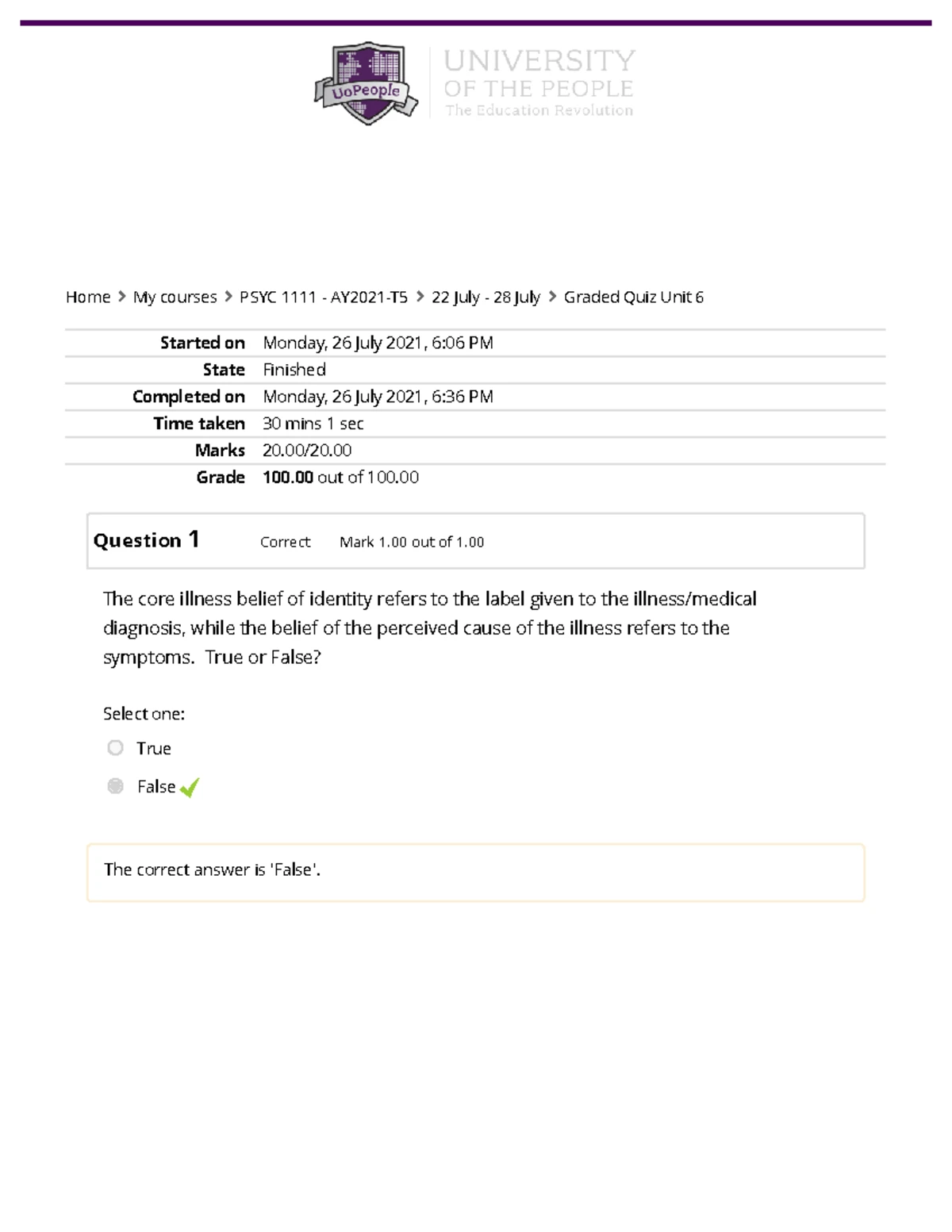 PSYC 1111 -01 Chronic Pain Management Program Development - Studocu