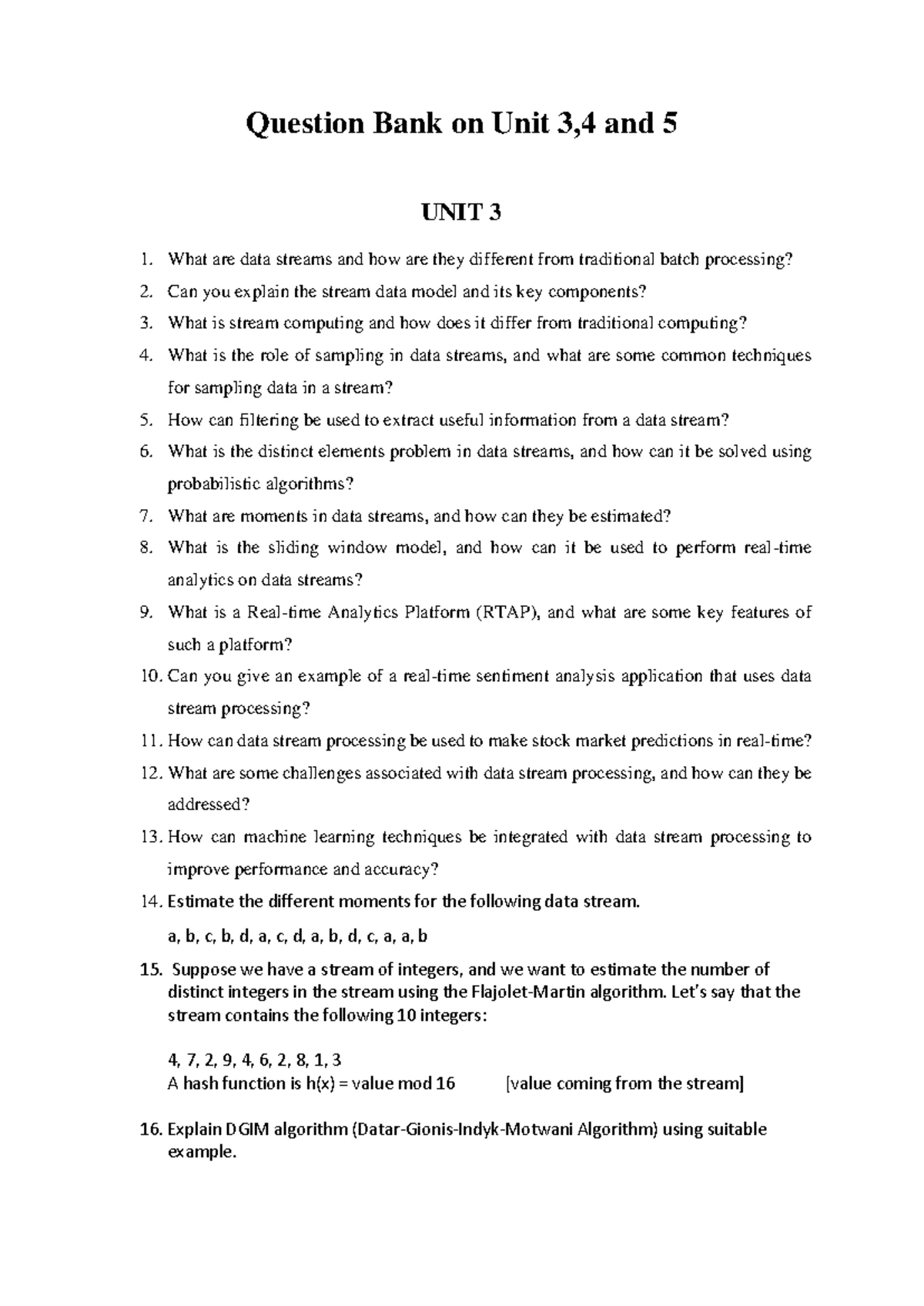 Syllabus for Data Analytics Course - dgfhgj - Studocu