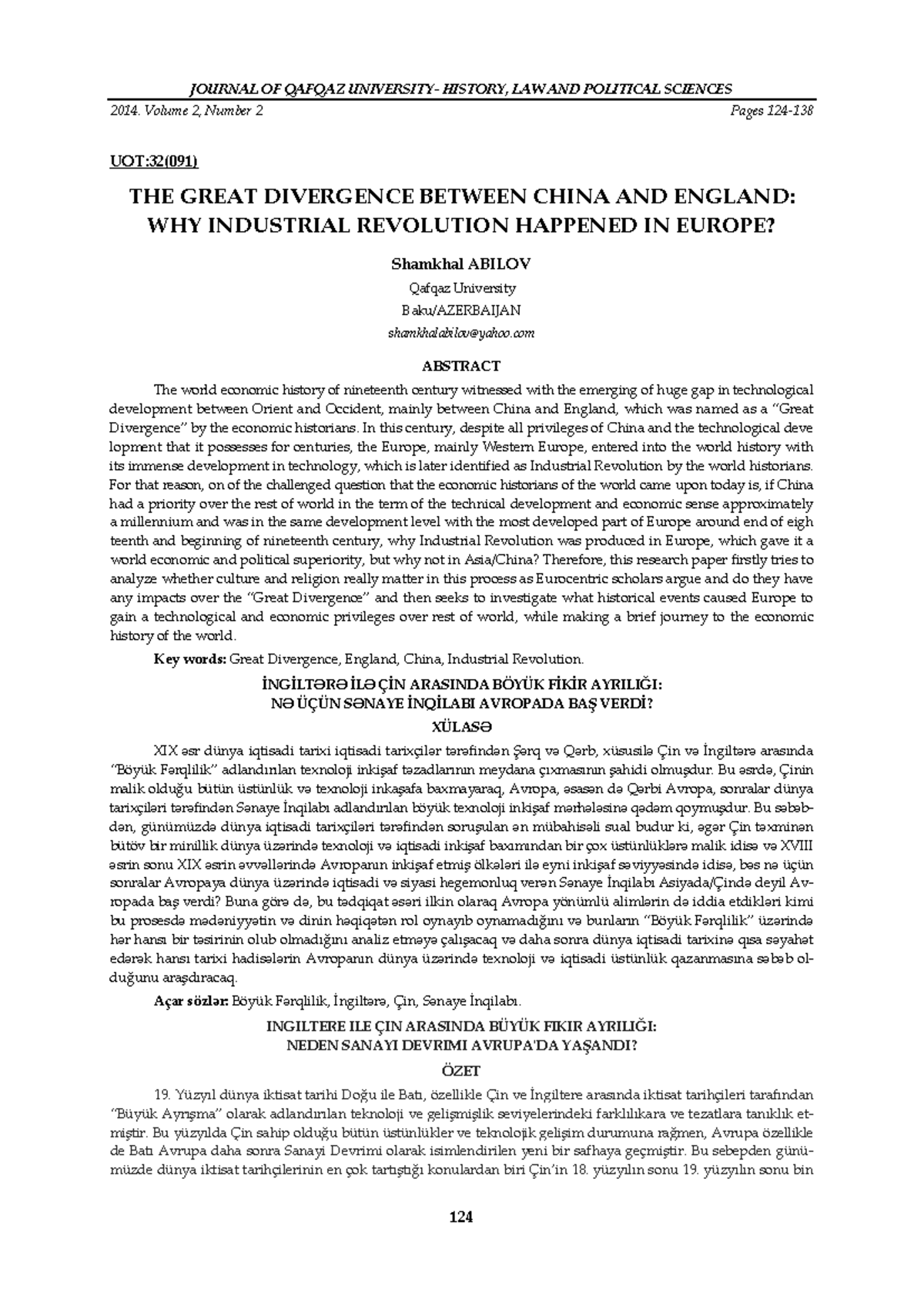 The Great Divergence: Analyzing the Industrial Revolution in Europe ...