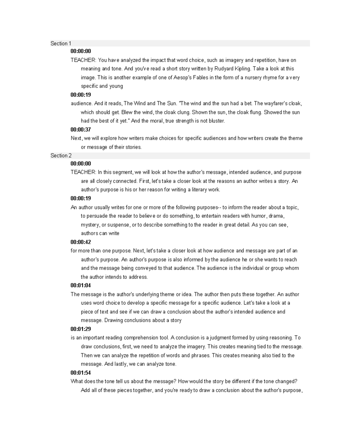 English Notes: Analyzing Word Choice, Audience, and Themes - Studocu