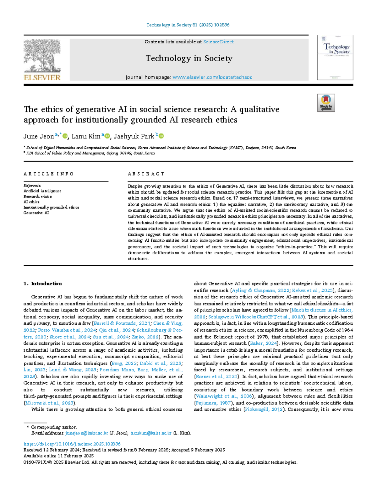 Ethics of Generative AI in Social Science Research - Studeersnel