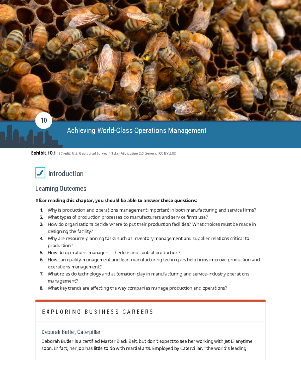 Chapter 10: Achieving Operations Management - Production & Ops Mgt ...