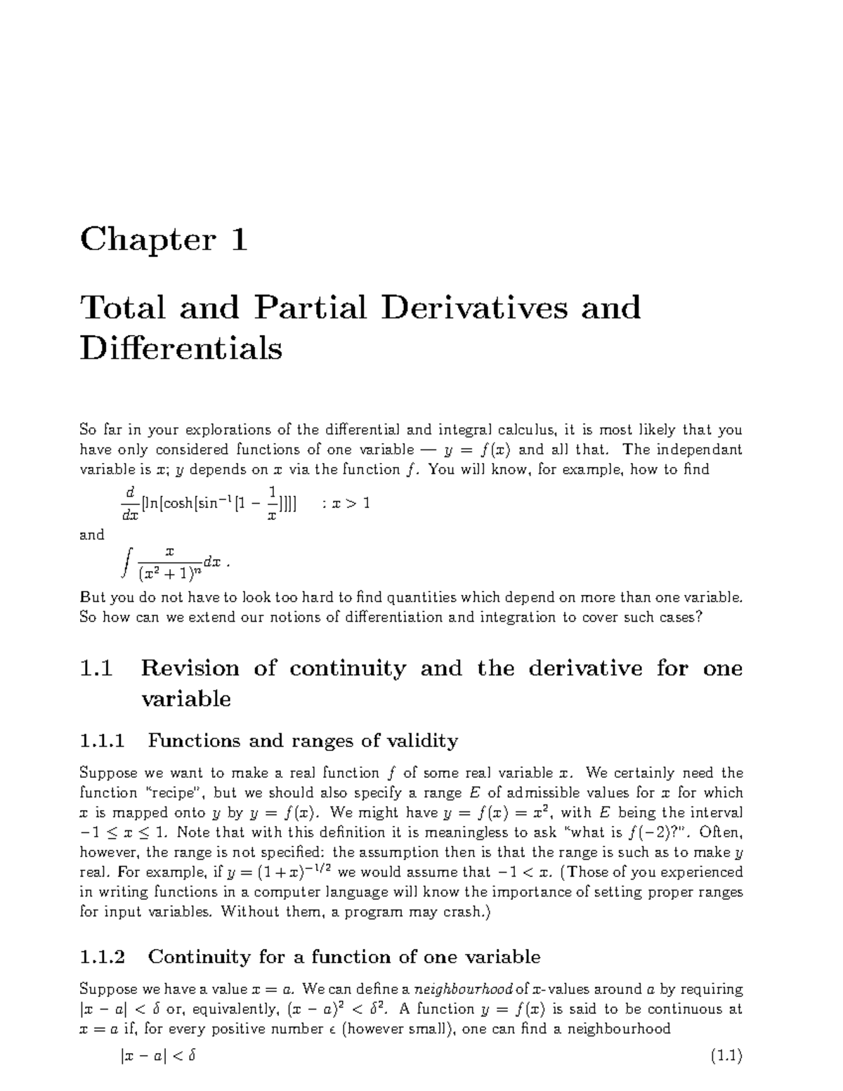 Total and Partial Derivatives: Key Concepts in Multivariable Calculus ...